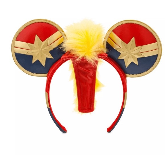 Disney | Accessories | Nwt Captain Marvel Ears Headband Mickey Ears ...